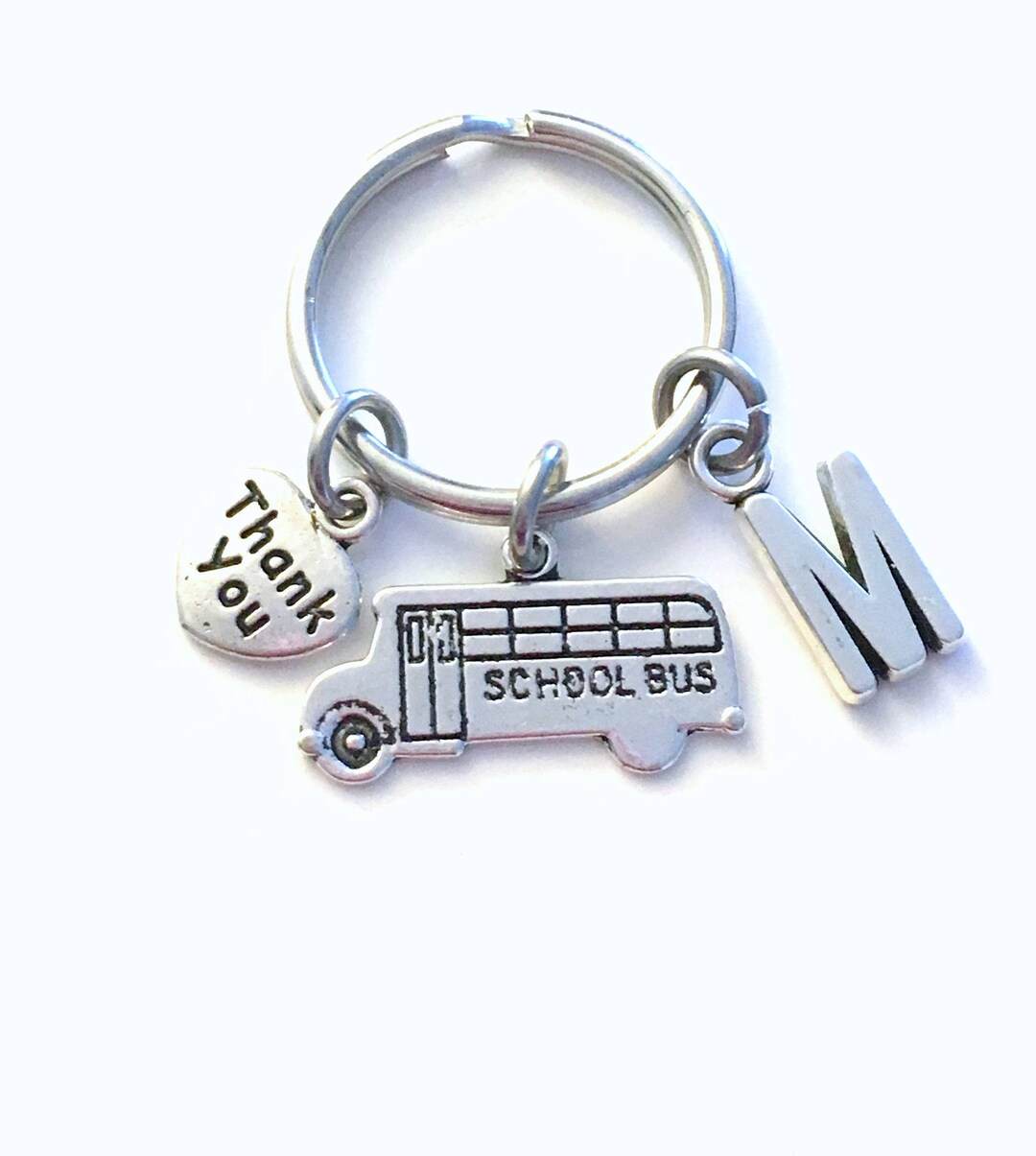 School Bus Keychain, Gift for Bus Drivers Present, Bus Keyring, Vehicle ...