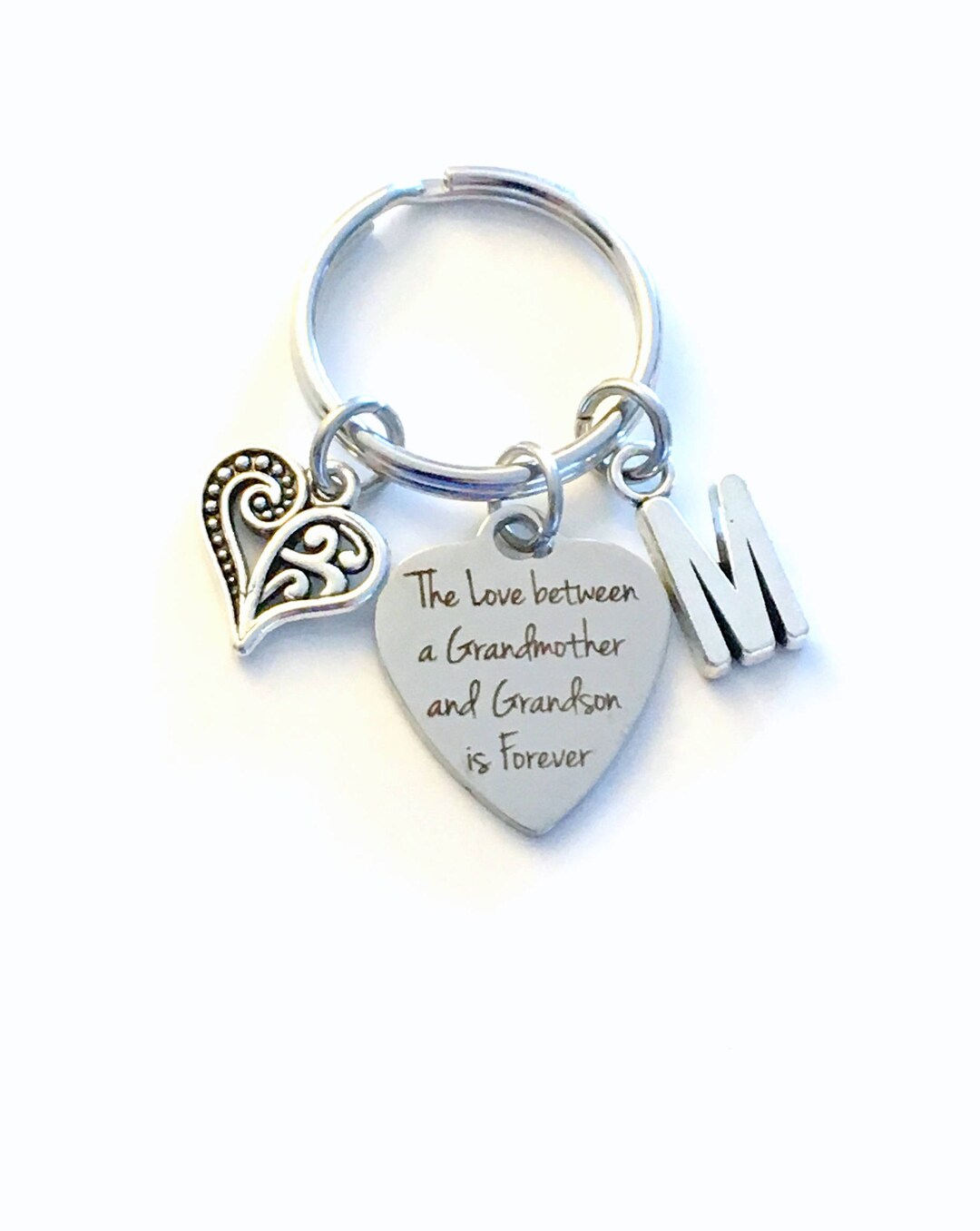 The Love Between a Grandmother and Grandson is Forever Keychain, Gift ...