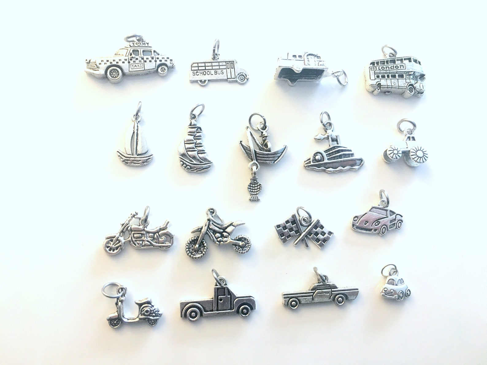 Vehicle Charm, Your Choice of Transportation Charm, Airplane Car Dirt ...