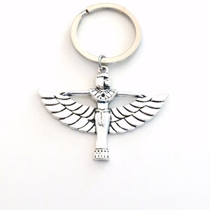 Goddess Cleopatra Keychain / Egyptian Goddess Keyring / Art Deco Key ...