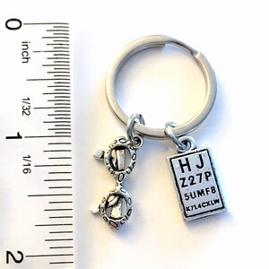 Ophthalmologist Keychain, Optometrist Key Chain, Gift for Optometry ...