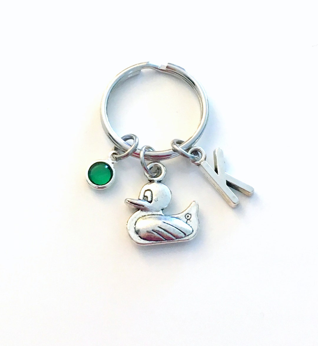 Duck Keychain, Ducky Bird Key Chain, Gift for New Mommy or Daddy ...