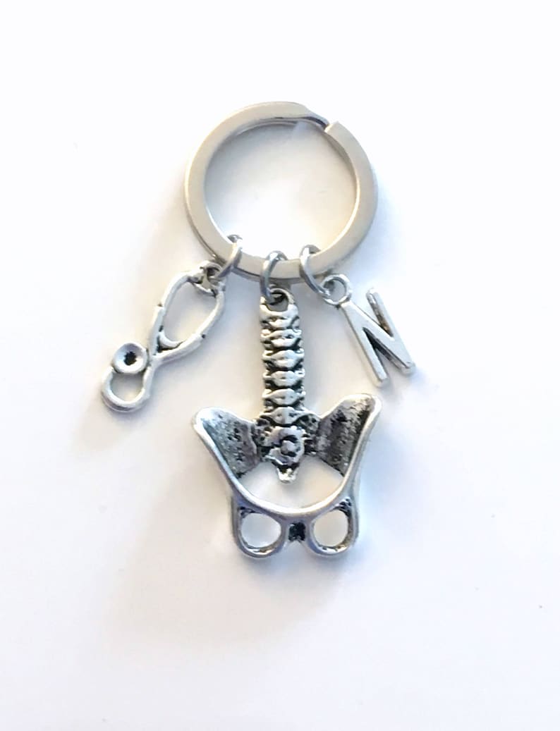 Human Pelvis Spine Keychain, Gift for Orthopedic Surgeon Keyring ...