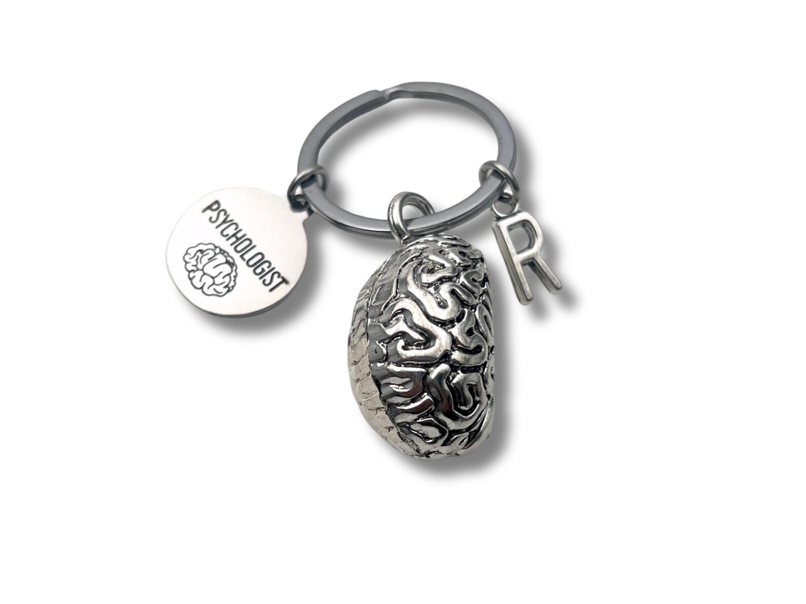 Psychologist Keychain, Brain Keyring, Psych Student Key Chain, Gift for ...