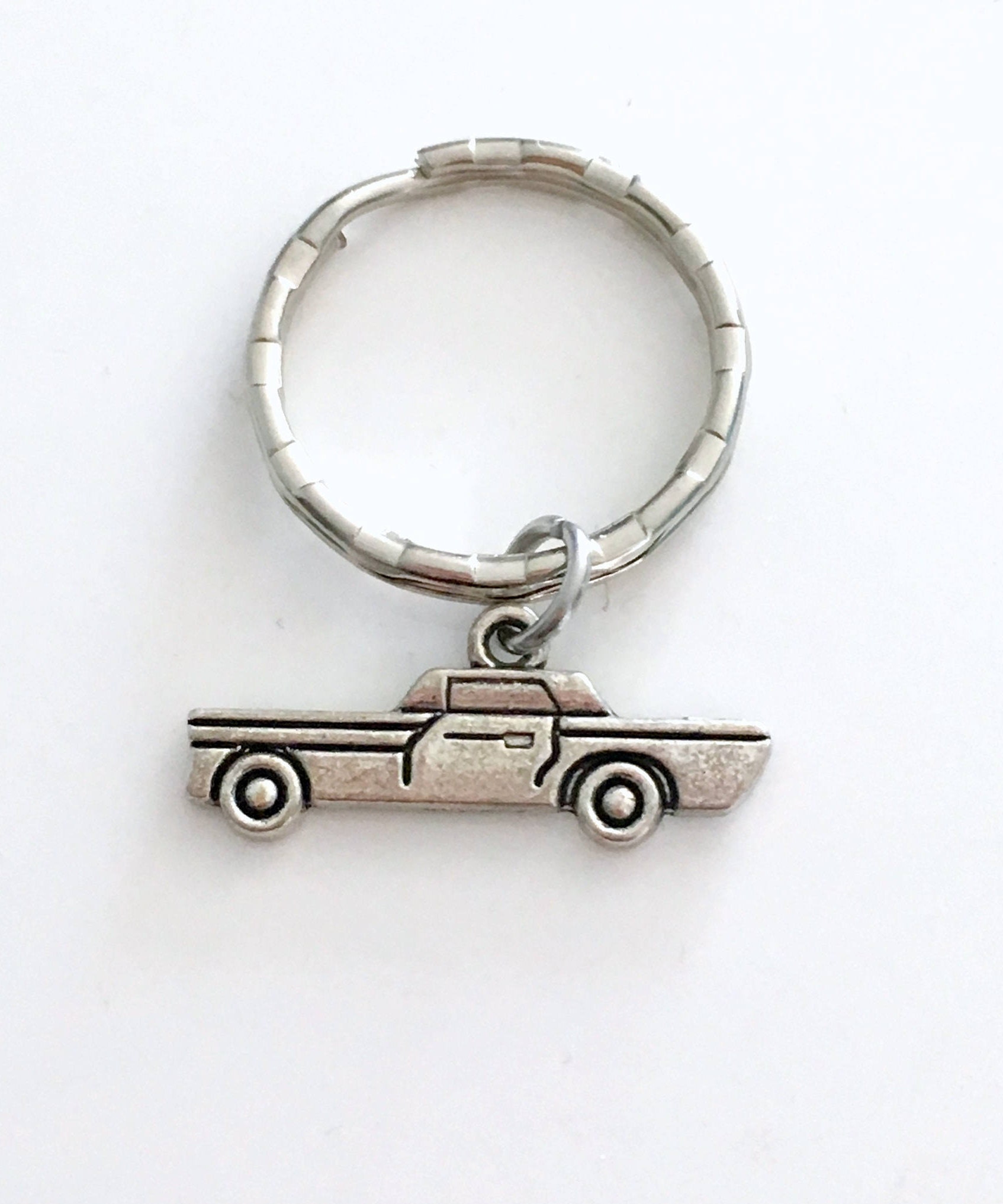 Classic Car Keychain Silver Automobile Key Chain Auto Gift | Etsy