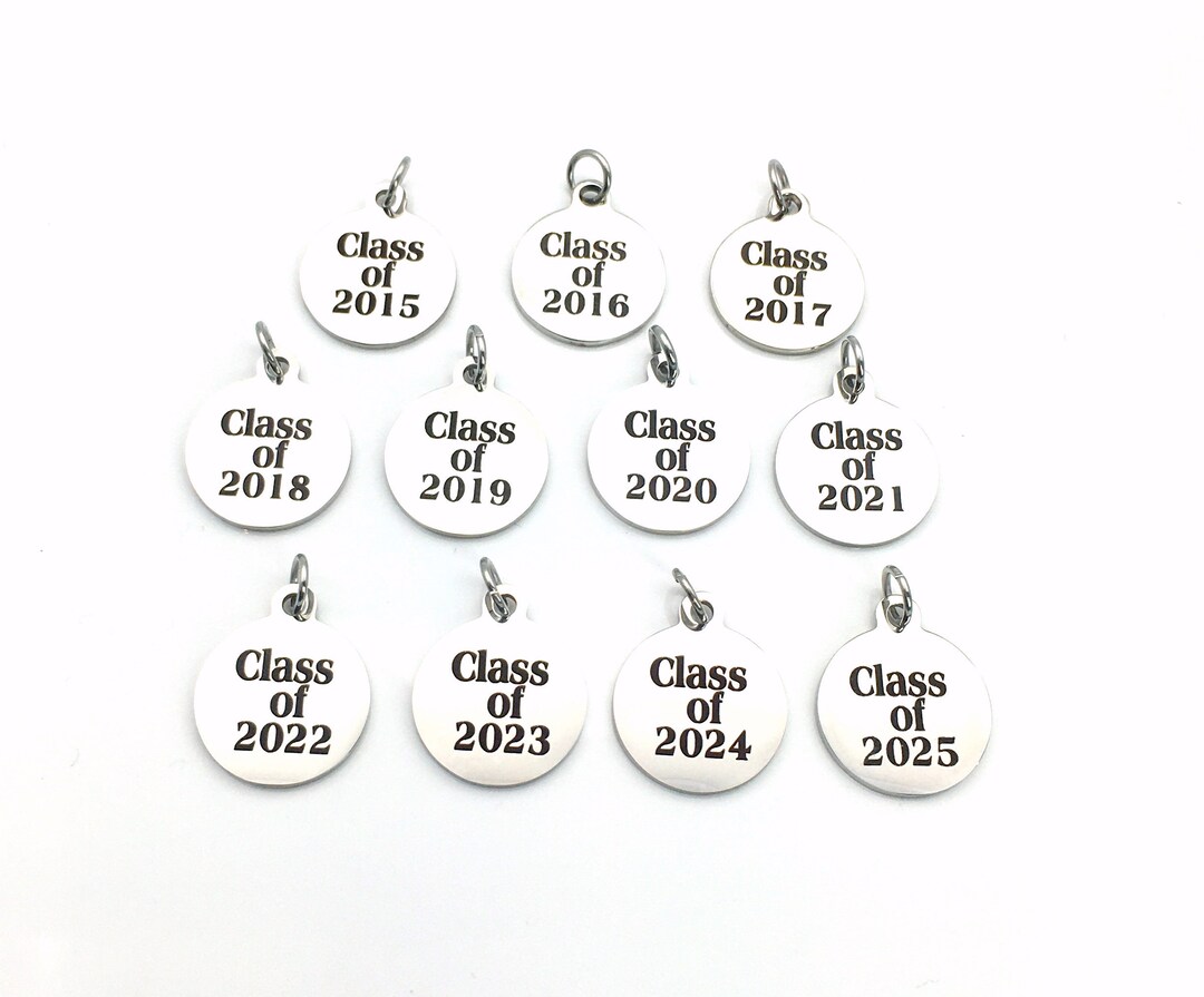 Add a Class of 2025 Year Charm, 2018, 2019, 2020, 2021, 2022, 2023 ...