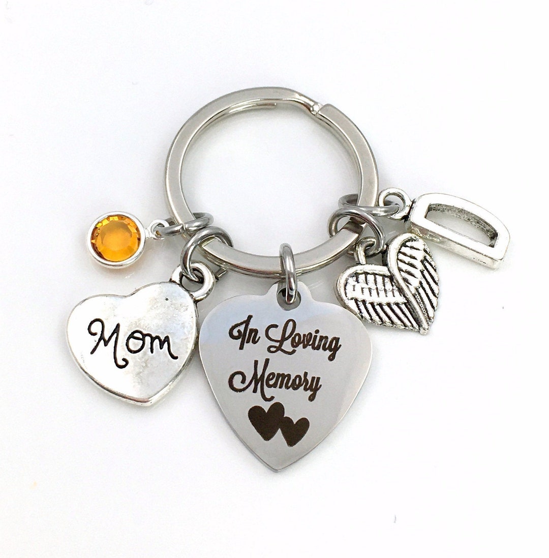 Loss of Mom Keychain, in Loving Memory Key Chain, Memorial Gift ...