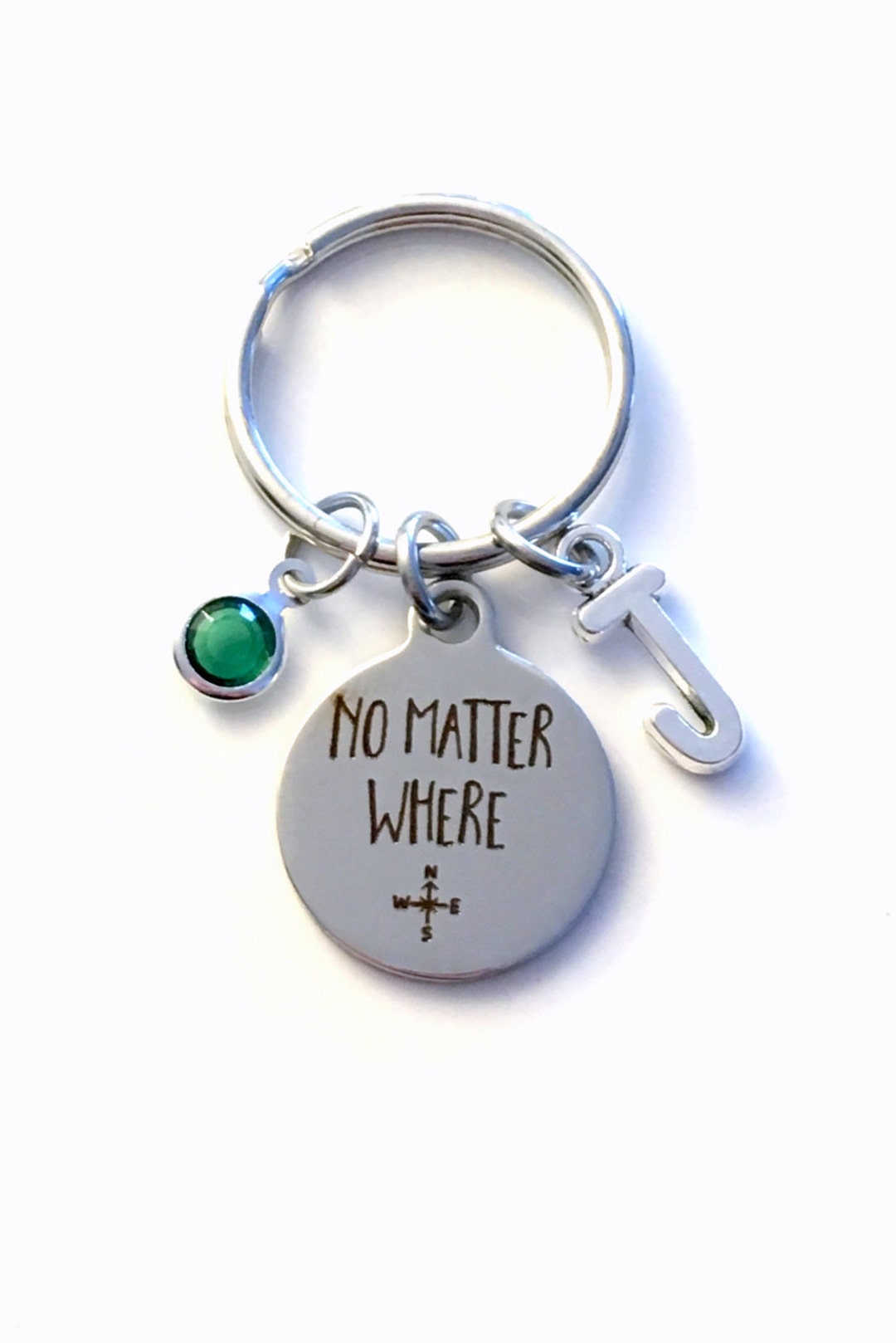 No Matter Where Keychain, Going Away Gift for Best Friend, BFF Key ...