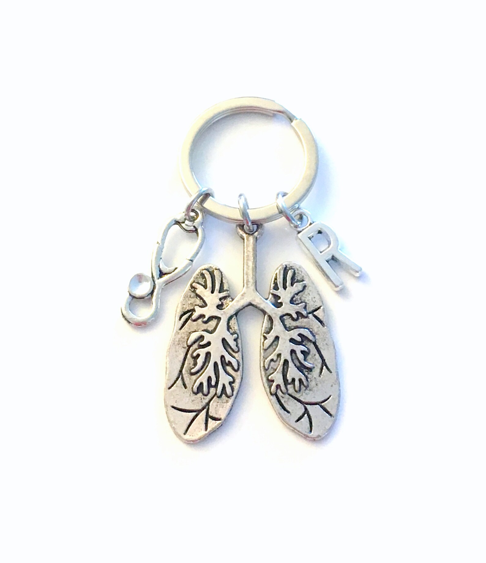 Lung Keychain, Gift for Respiratory Specialist Key Chain, Pulmonary ...