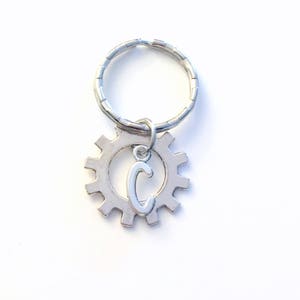Mechanic Keychain, Gear Key Chain Gift for Mechatronic Student ...