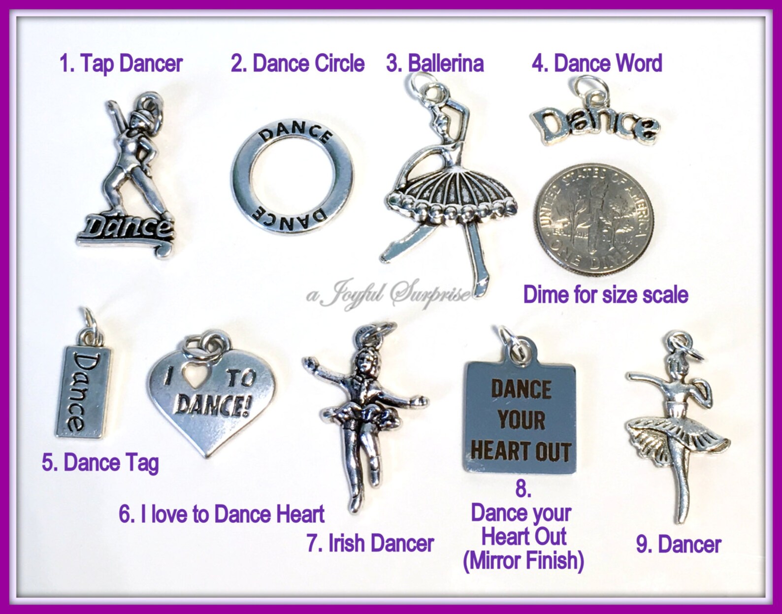 Dance Charm, Silver Dance Pendant, Your Choice Tap Dancer, Circle, I ...