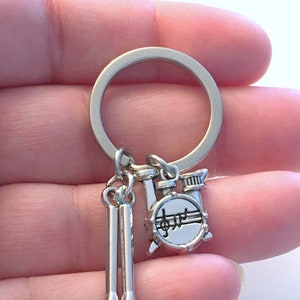 Gift for Drummer Present, Drumstick Keychain, Drum Stick Key Chain ...