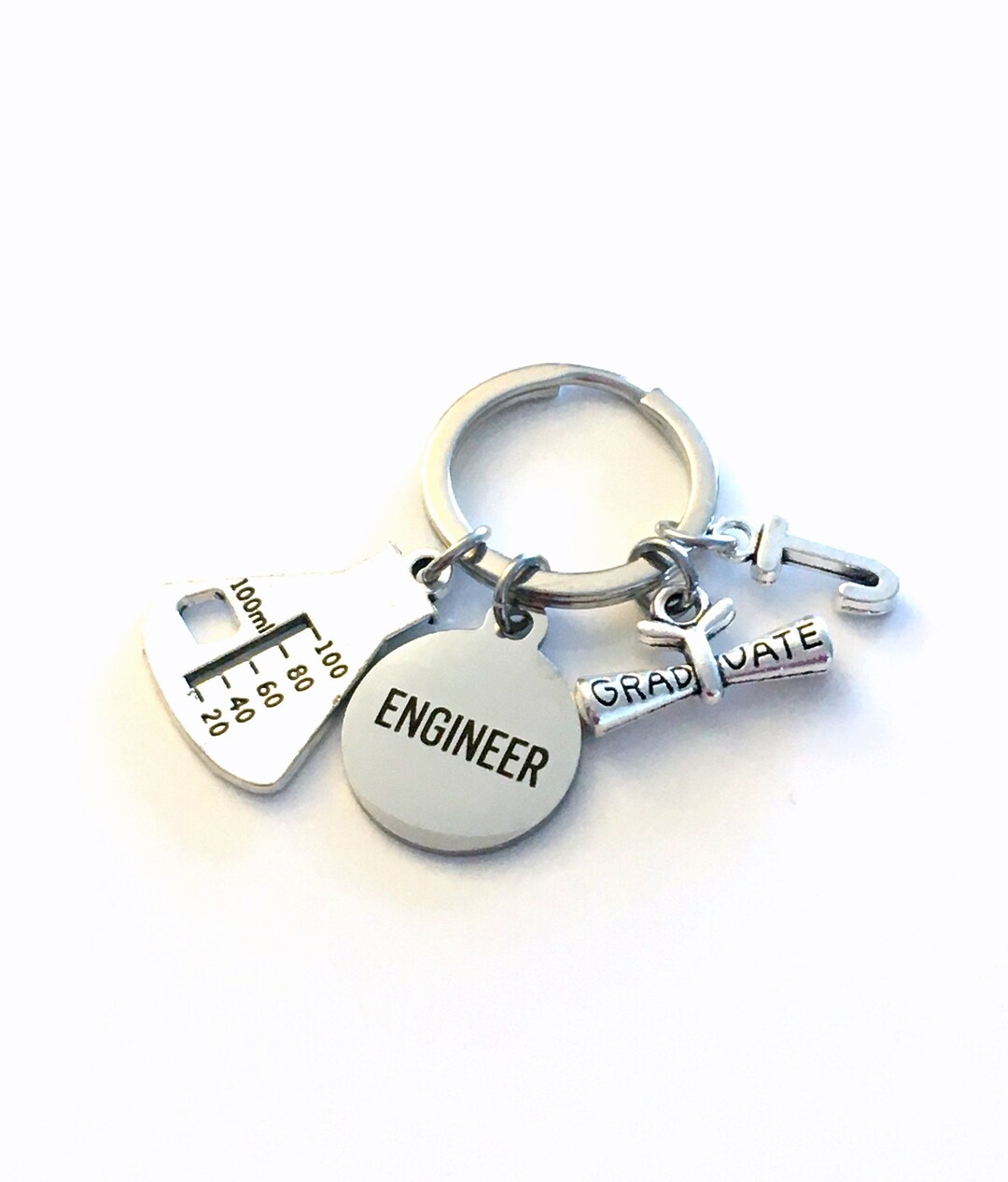Chemical Engineering Graduation Gift Keychain / Engineer Chemist Key ...