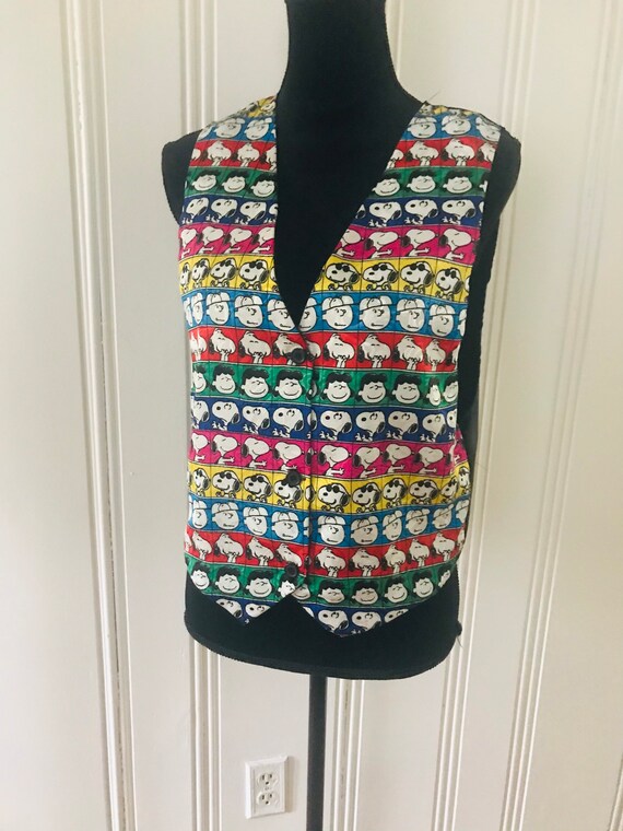 80’s-90’s Peanuts Gang Vest/Lucy Snoopy and Charlie B… - Gem
