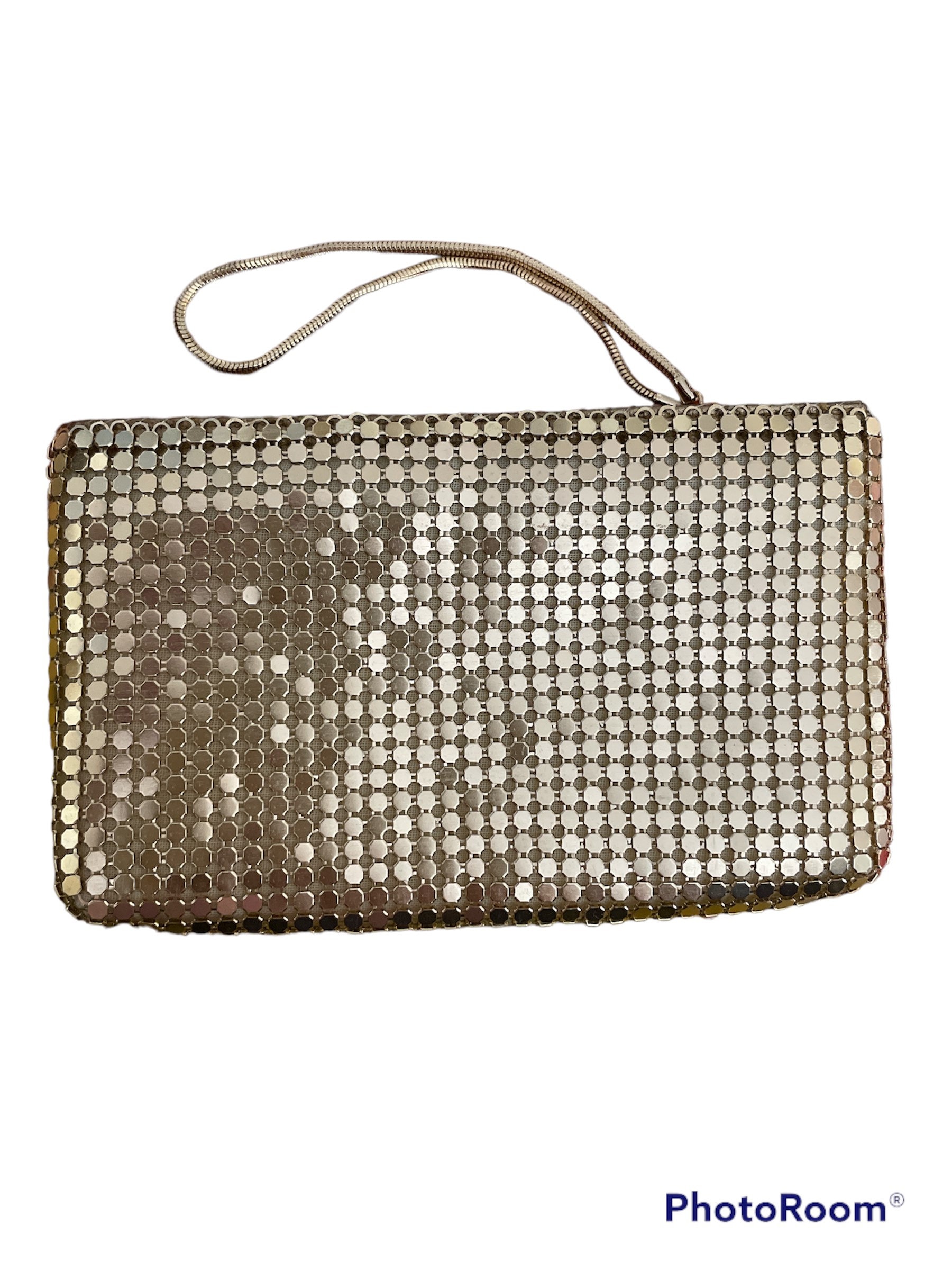 Vintage 80s-90s Gold Metallic Mesh Coin Purse/vintage Gold Mesh Change ...