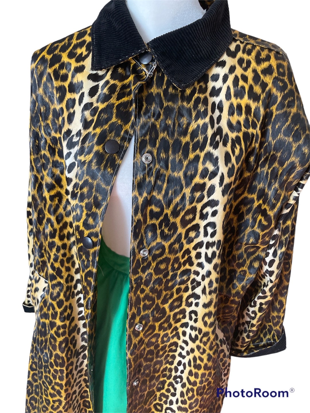 80s-90s Liberty Umbrella Co Leopardjacket/vintage Leopard Raincoat ...