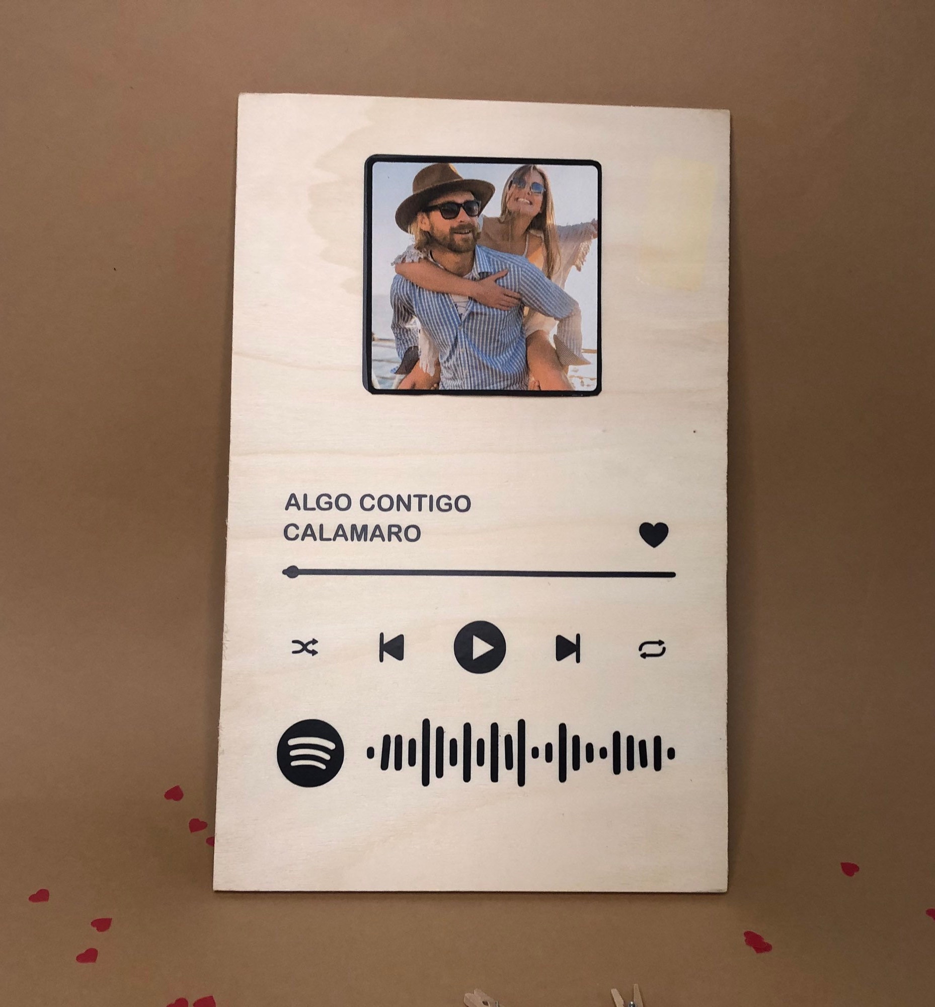 Canción de código de Spotify madera de póster personalizado | Etsy
