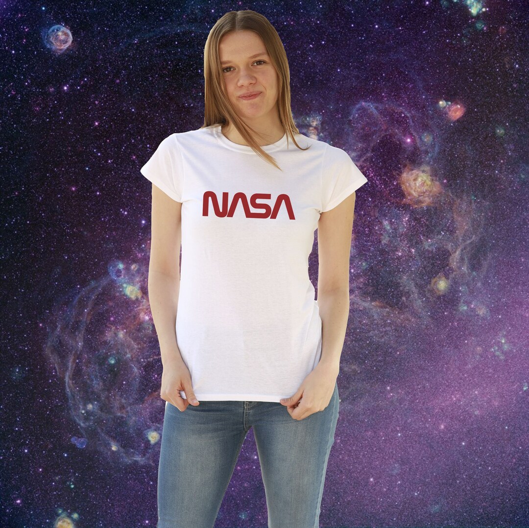NASA Shirt, NASA Logo Red White T Shirt, Original Christmas Gift, NASA ...