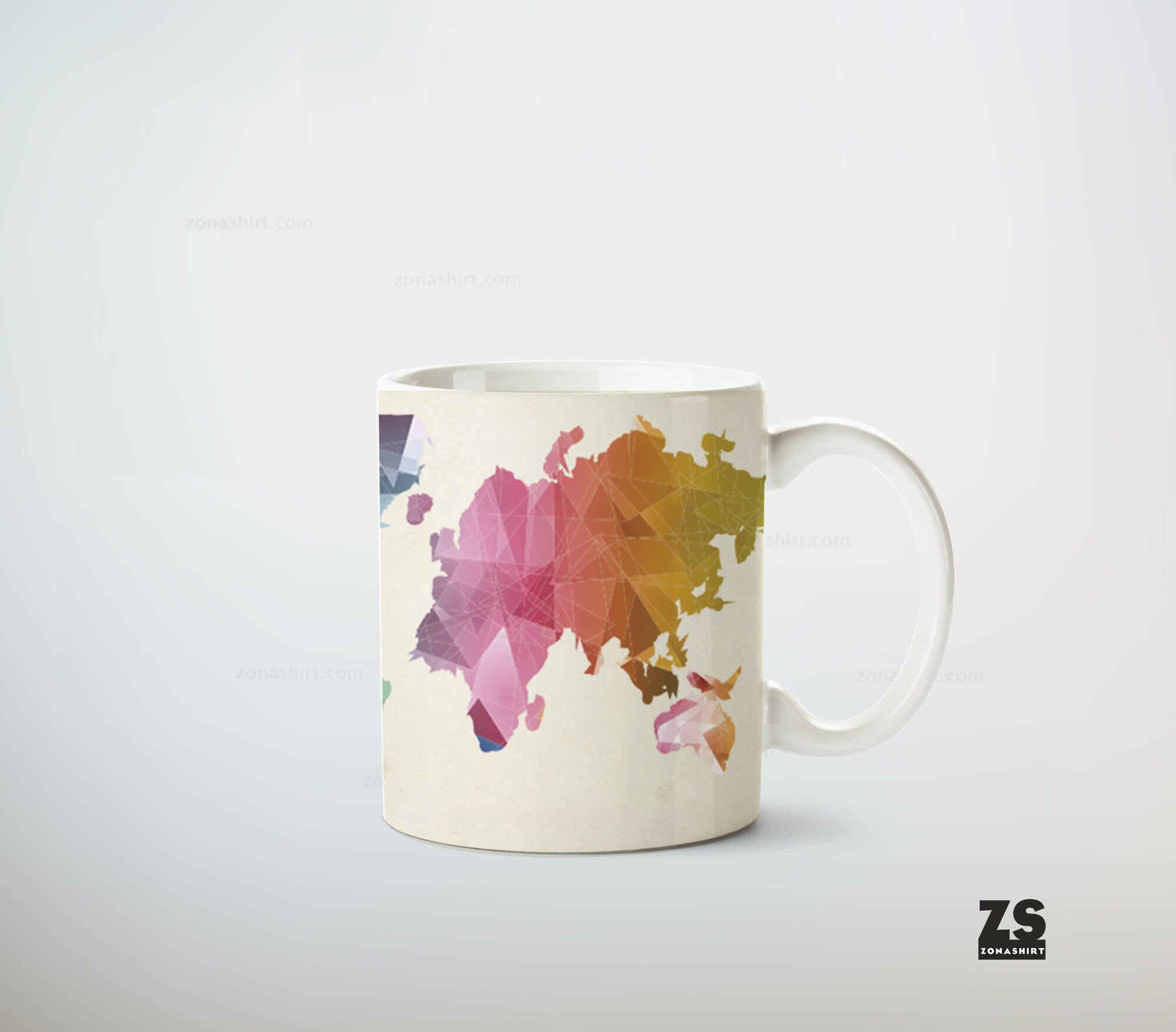 Taza con diseño de mapa taza planisferio regalo para | Etsy