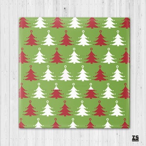 Set of Ceramic Coasters With Christmas Designs, Christmas Gift ...