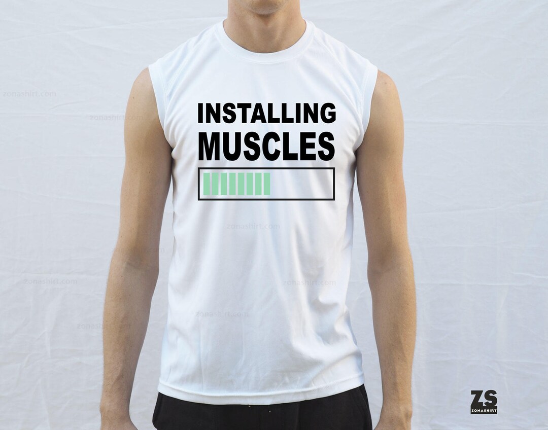 Training T Shirts Installing Muscles Funny Training Shirt - Etsy