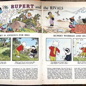 Rupert Bear, Vintage Rupert, Rupert Annual, 70s Rupert Bear, Christmas ...