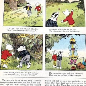 Rupert Bear, Vintage Rupert, Rupert Annual, 70s Rupert Bear, Christmas ...