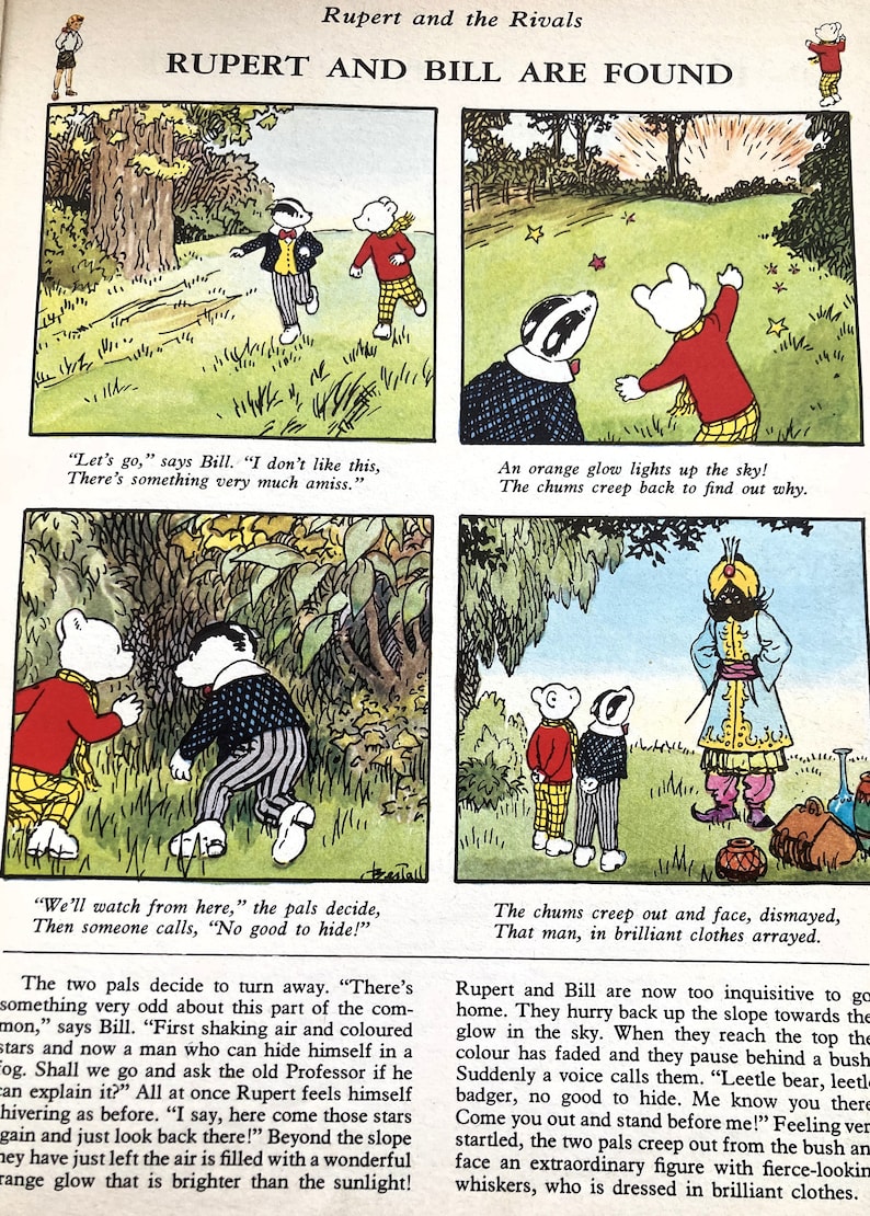 Vintage Rupert Bear Annual: 1978 Illustrated Christmas Book - Etsy