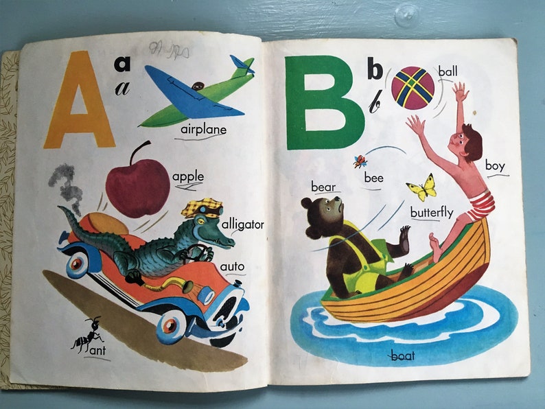 The Little Golden ABC, Little Golden Book, Vintage Children's, New Baby ...