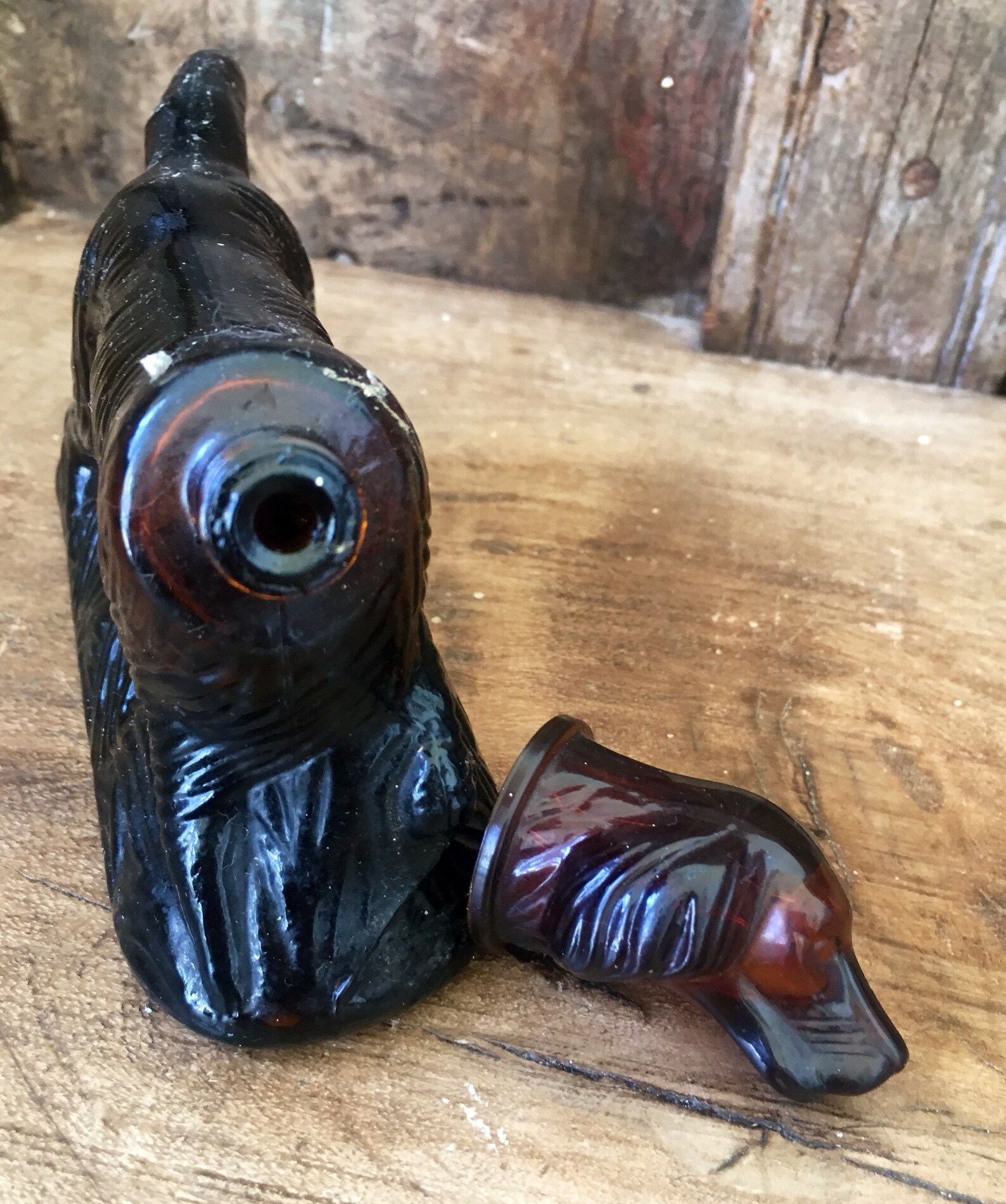 Vintage Avon Avon Perfume Gun Dog Bottle Brown Glass Dog | Etsy