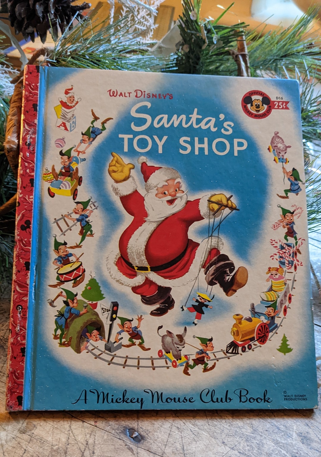 Vintage Christmas Book, Santa's Toyshop, Santa Claus, Little Golden ...
