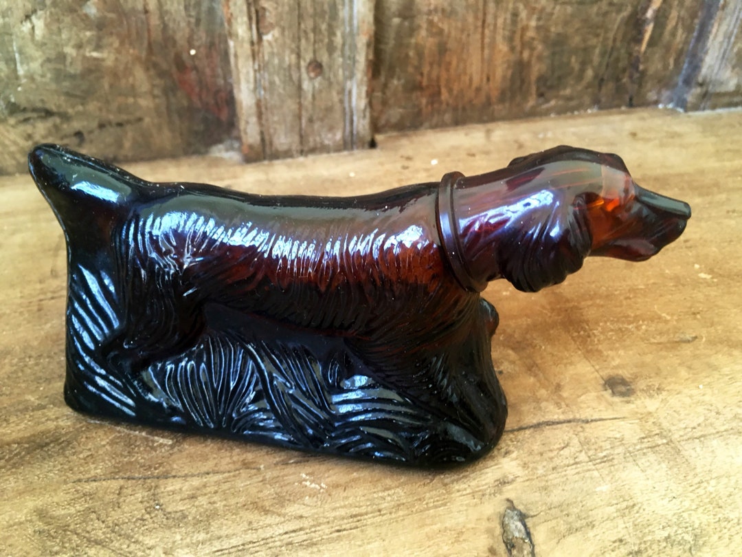 Vintage Avon, Avon Perfume, Gun Dog Bottle, Brown Glass Dog, Retriever ...