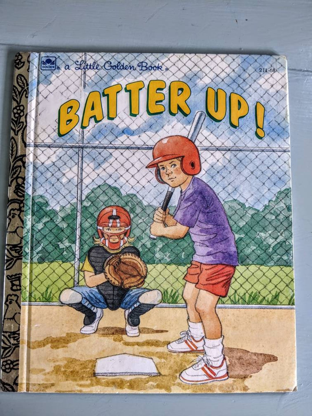 Batter Up, Little Golden Book, Baseball Book, 1990s Little Golden ...