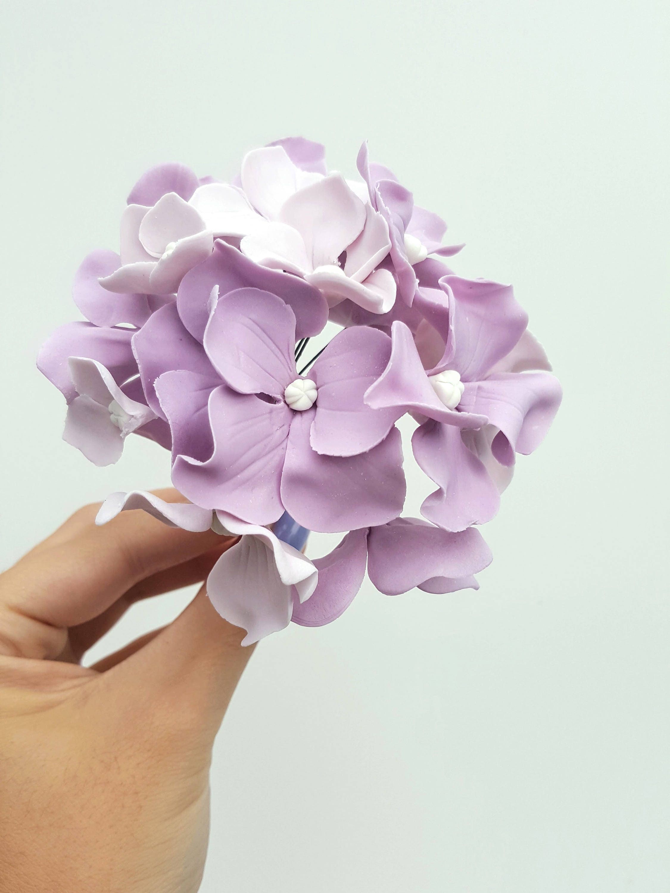 Realistic Hydrangea Sugar Flower Cake Toppers - Etsy