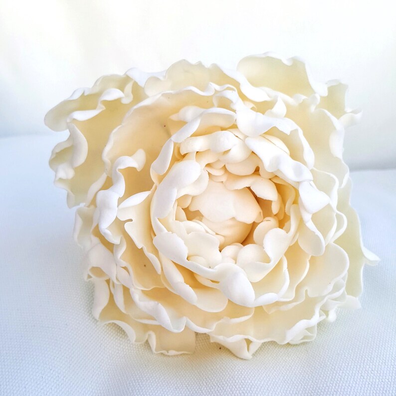 Large Sugar Peony Cake Topper Sarah Bernhardt | Etsy