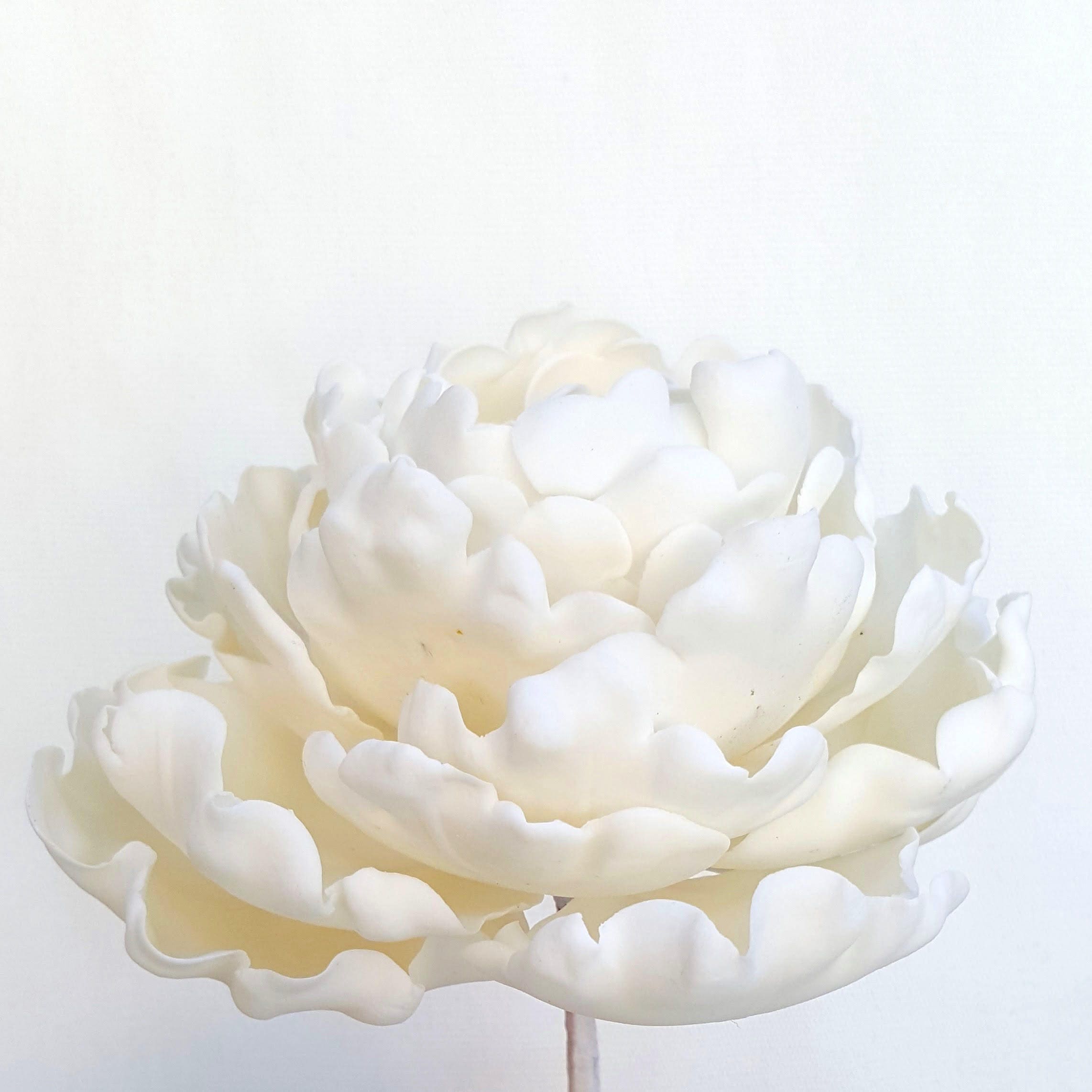 Large Sugar Peony Cake Topper Sarah Bernhardt | Etsy