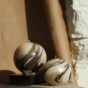 Metallic Marble Sphere Candle - Etsy
