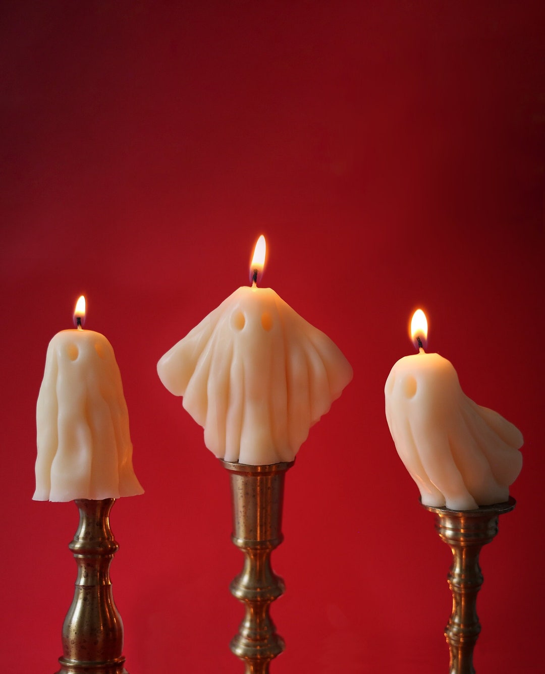 Ghost Candle. Unscented. Halloween/fall Home Décor. Original Mold ...