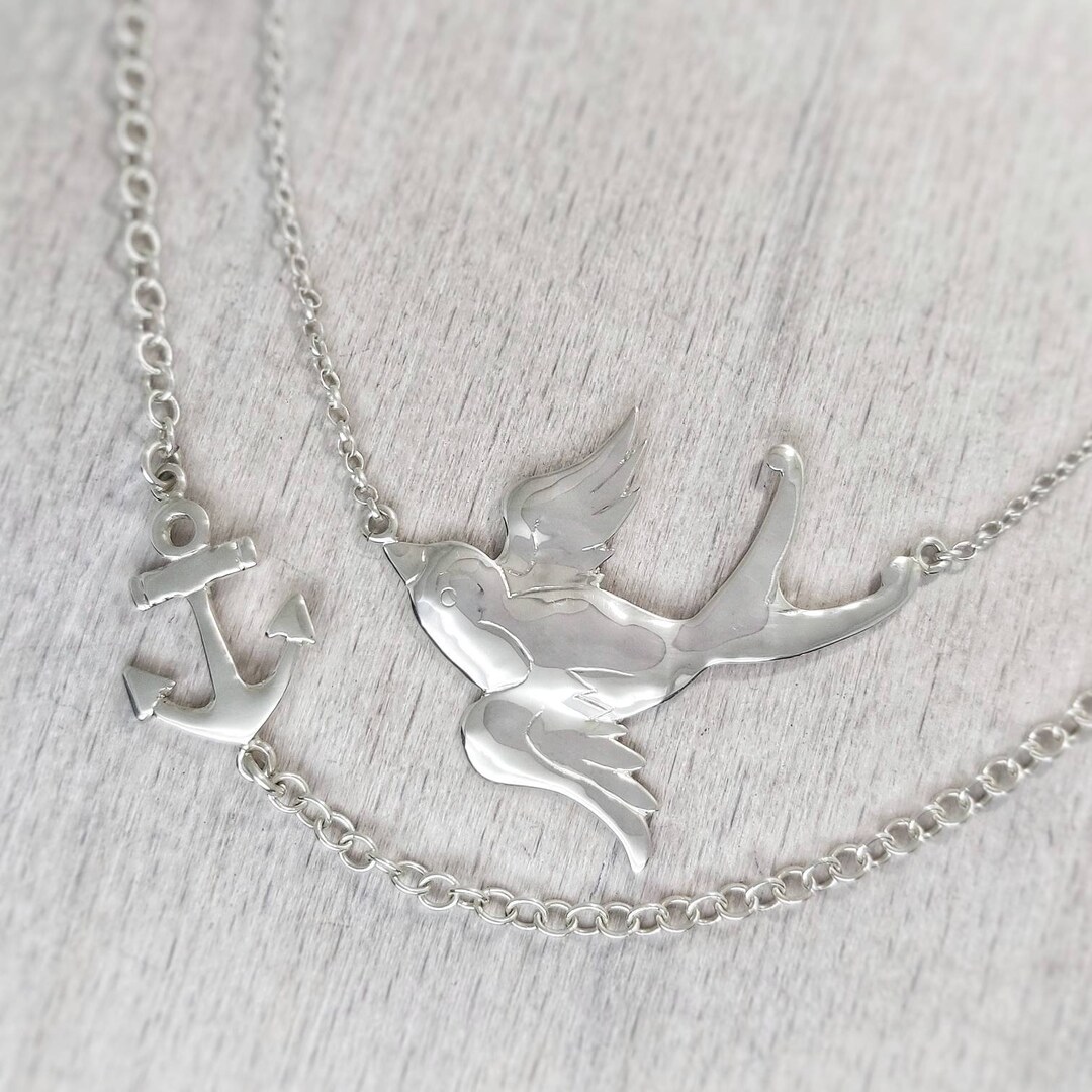 Nautical Necklaces, Swallow, Anchor, Seaside, Quirky and Cool, Sailor ...