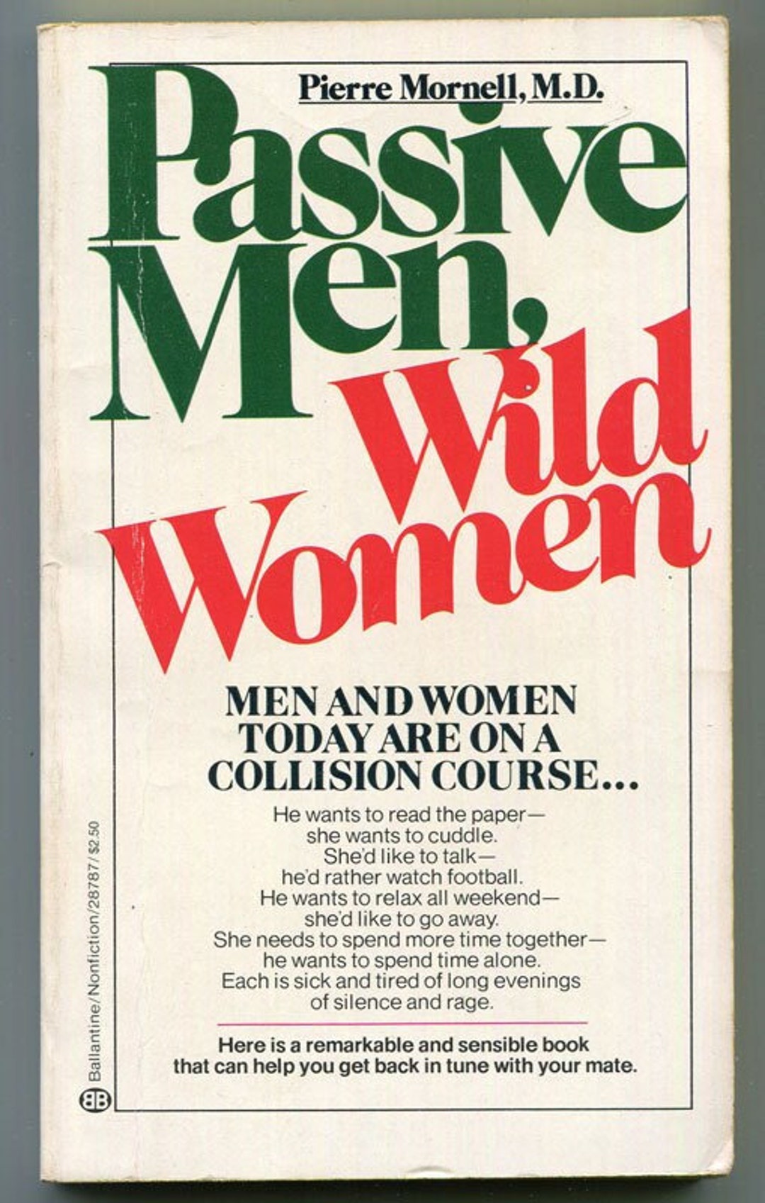 Passive Men, Wild Women by Pierre Mornell 1980 Psychology Marriage ...