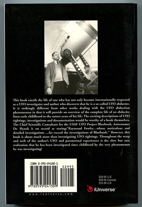 UFO Testament: Anatomy of an Abductee by Raymond E Fowler 2002 ...
