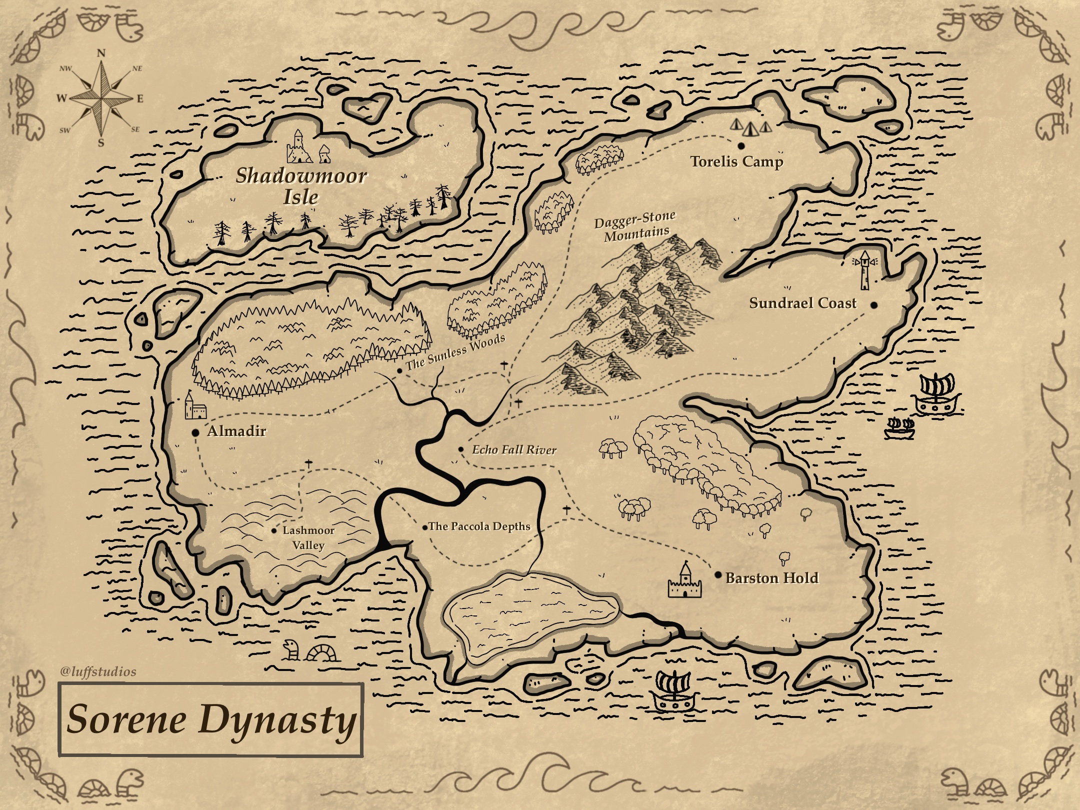 Fantasy Islands Map