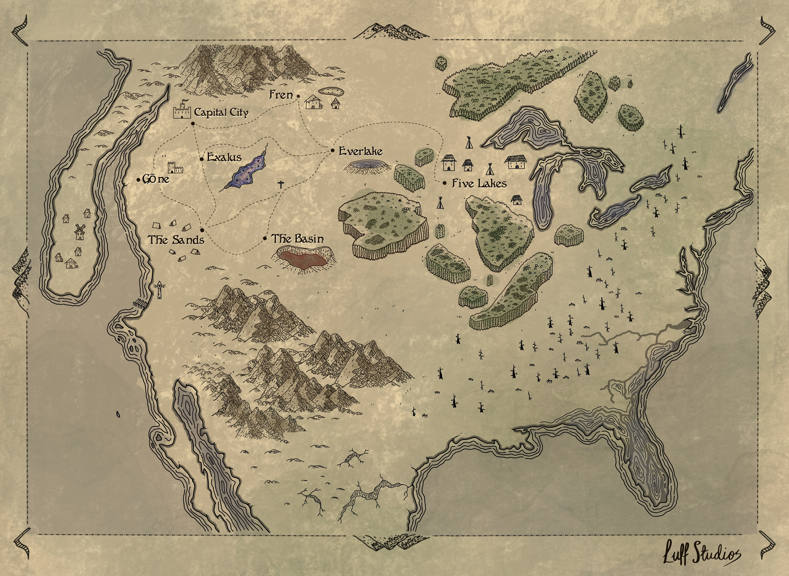Fantasy Map Commission Download - Etsy