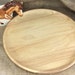 12 Inch Food Wood Tray Wooden Utensil Round Circle Natural | Etsy