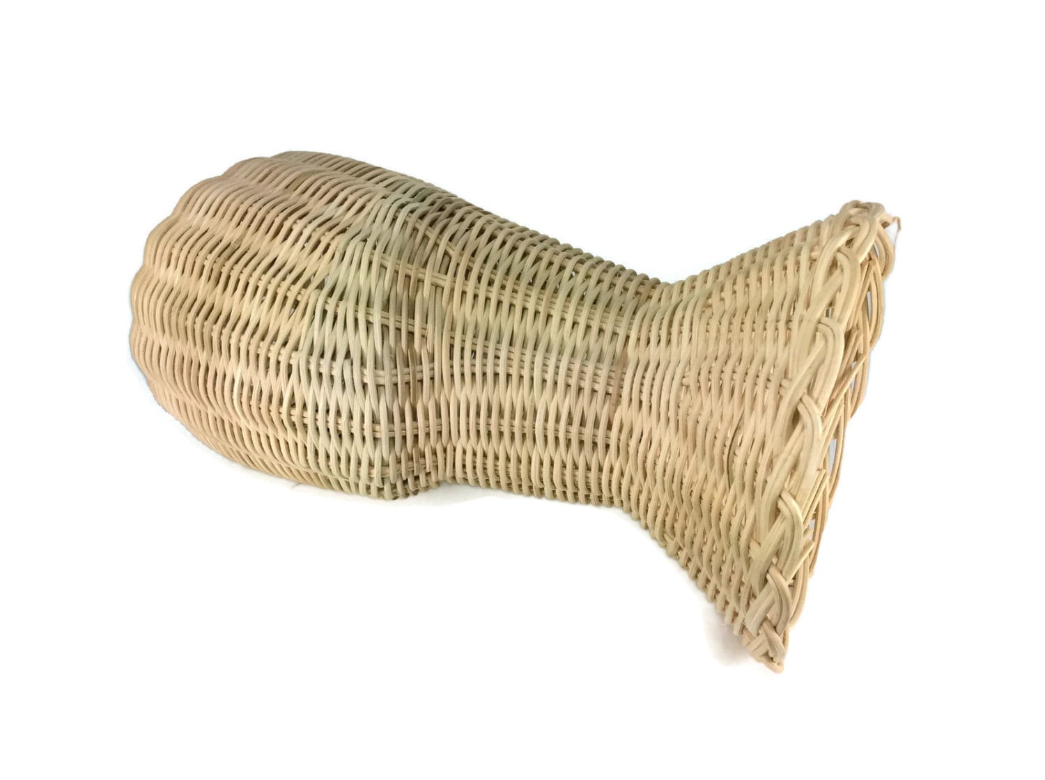 Mannequin Head Short Wicker Rattan Head Wig Stand Handcraft - Etsy