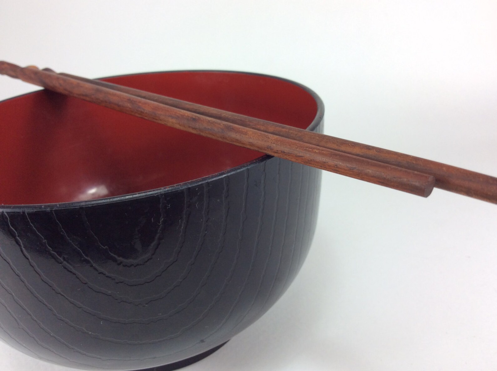 Red Wood Chopsticks Unique Wood Gain Handmade Round Shape | Etsy