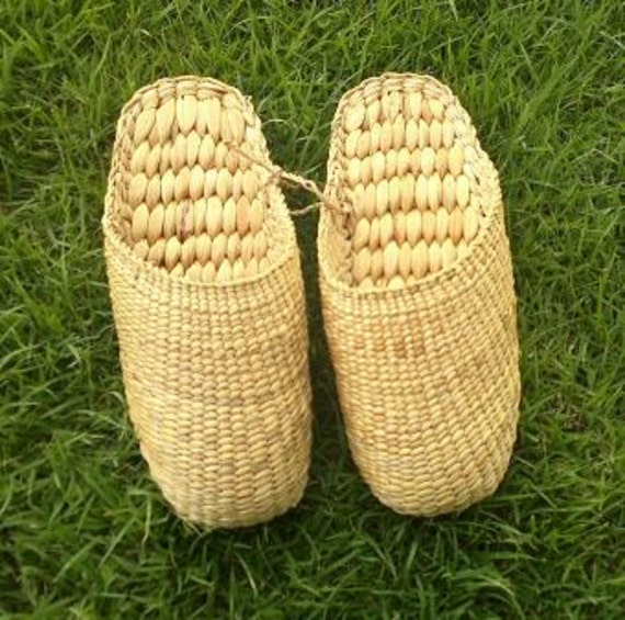 Wicker Shoes Handmade Water Hyacinth Straw - Etsy