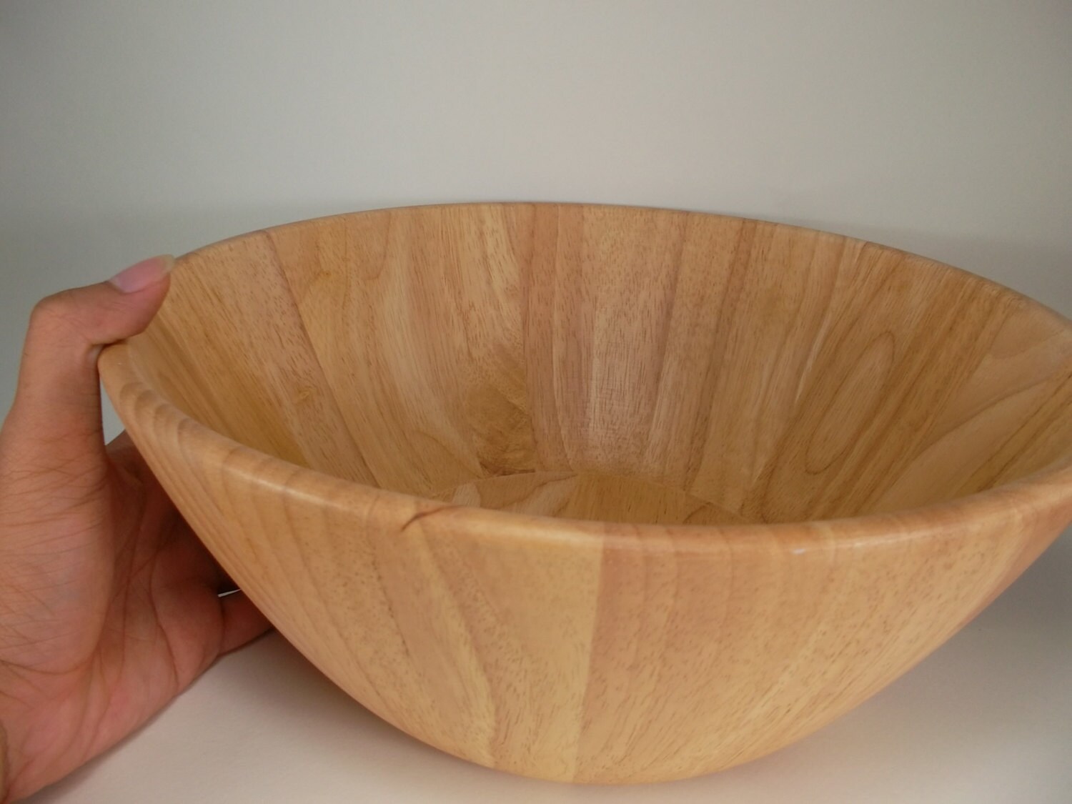 12 Inches Large King Size Salad Bowl Handmade Wooden Utensil | Etsy