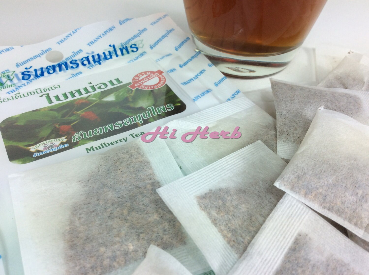 20 Teabags Mulberry White Tea Organic Herb Herbal Tea Powder | Etsy