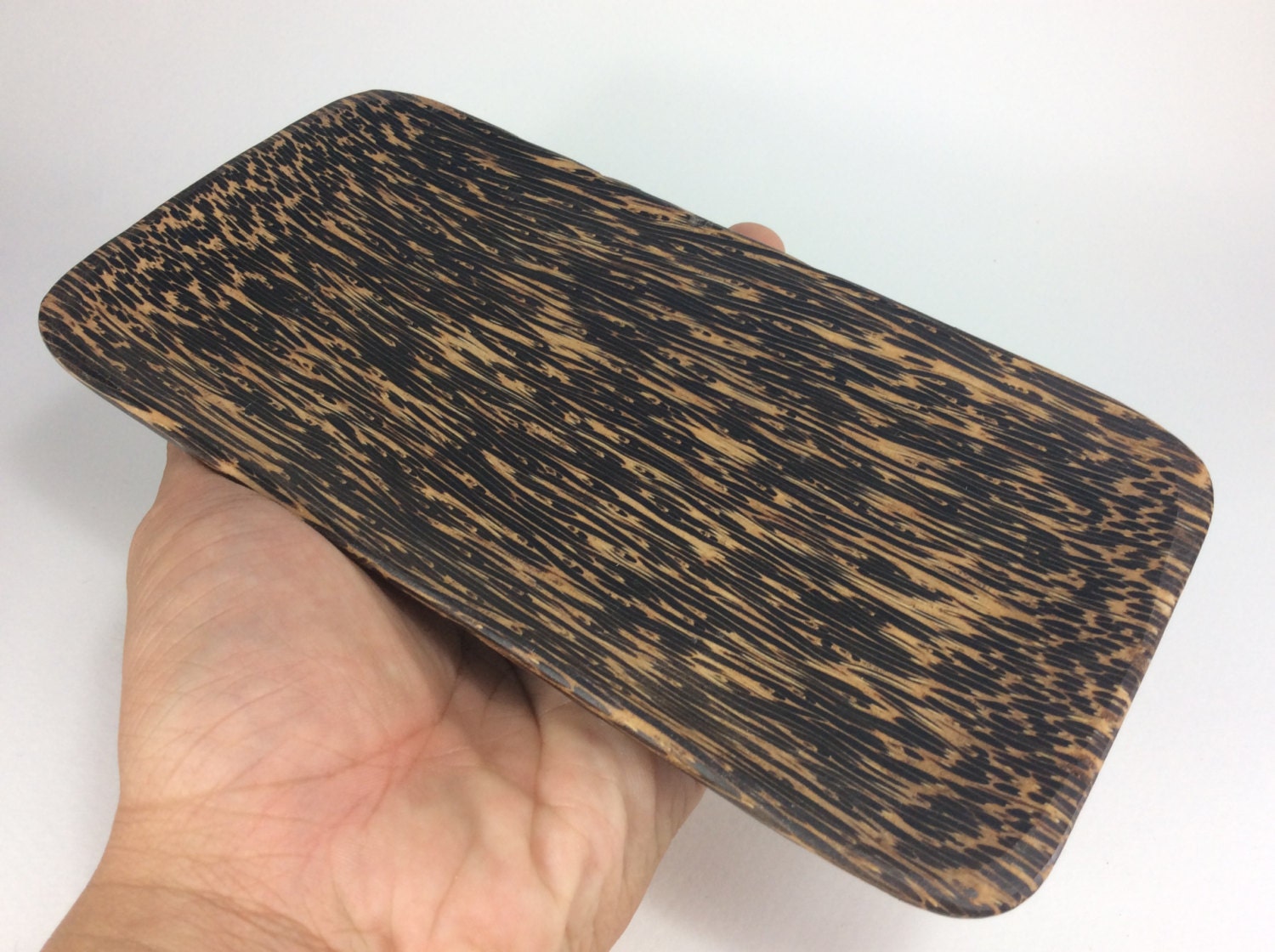 4 x 8 Inch Food Tray Wooden Utensil Palm Wood Serving Tray | Etsy